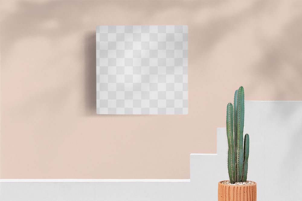 Canvas png mockup, transparent sign | Premium PNG - rawpixel