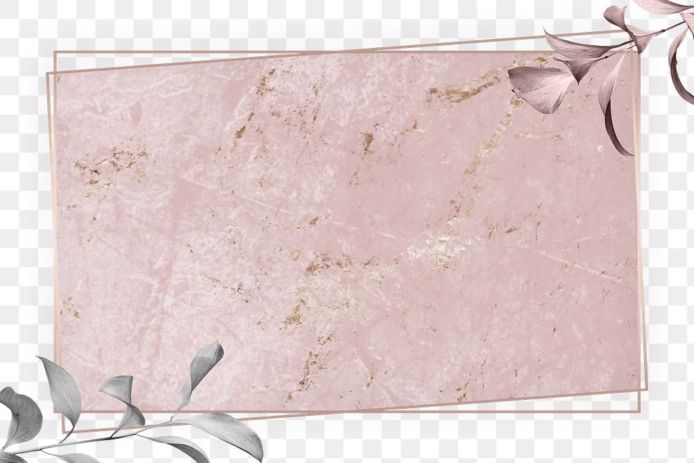 Rectangle copper frame with foliage | Premium PNG Sticker - rawpixel
