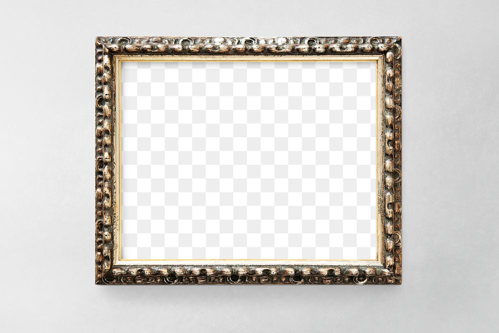 Vintage copper frame mockup on a wall | Free PNG - rawpixel