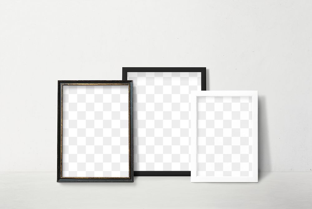 Black and white picture frame | Free PNG - rawpixel