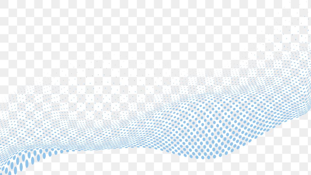 Blue halftone dots design element | Premium PNG - rawpixel