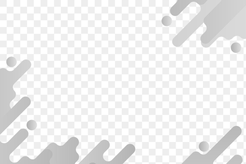 Gray fluid background frame design | Premium PNG - rawpixel