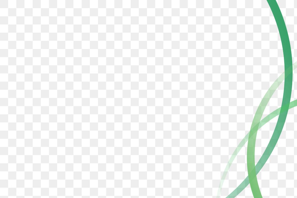 Emerald green curve frame template | Free PNG - rawpixel