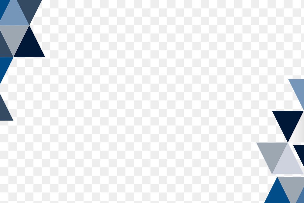 Blue geometric template design element | Premium PNG - rawpixel