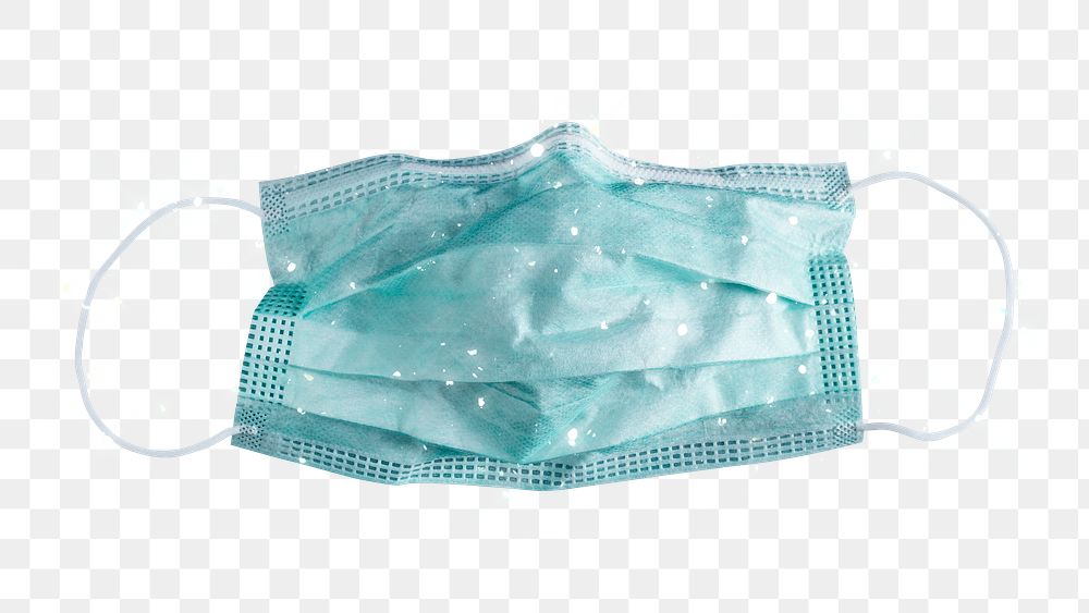 Sparkling medical face mask design | Free PNG Sticker - rawpixel
