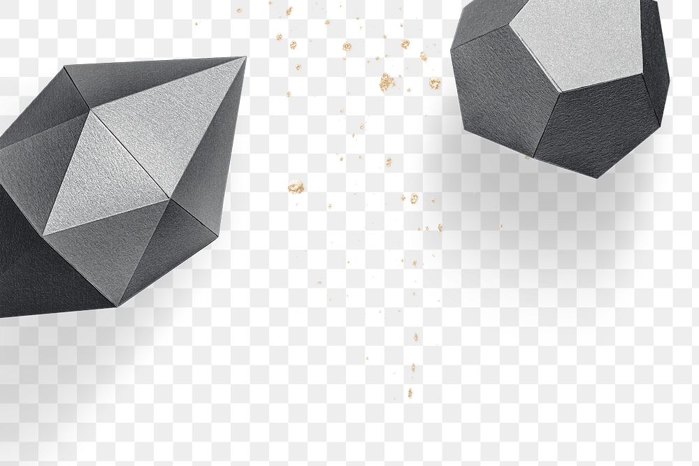 3D dark gray elongated hexagonal | Free PNG - rawpixel