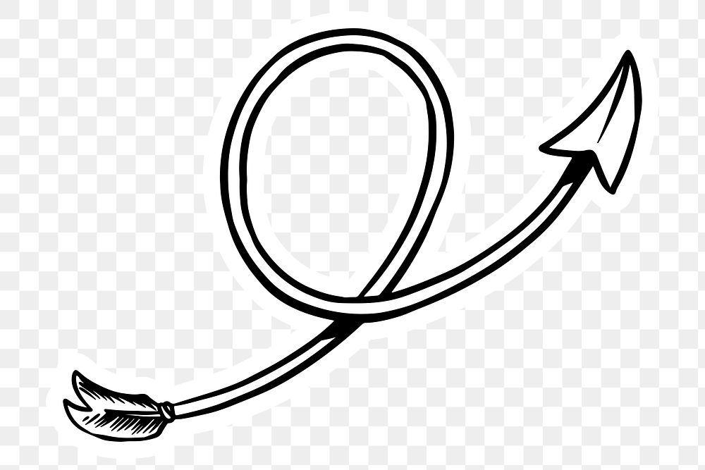 Pop art spiral arrow sticker | Premium PNG Sticker - rawpixel