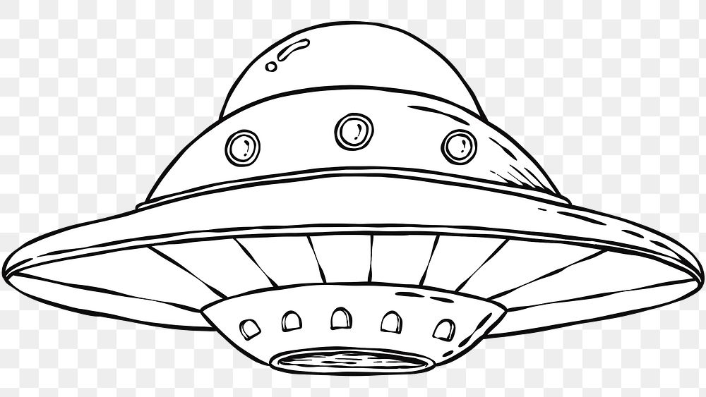 Cool cartoon UFO sticker png | Free PNG Sticker - rawpixel