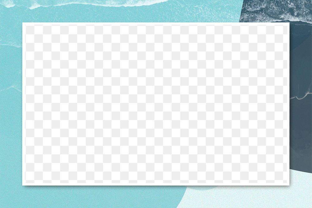 Blue rectangular frame png background | Free PNG - rawpixel