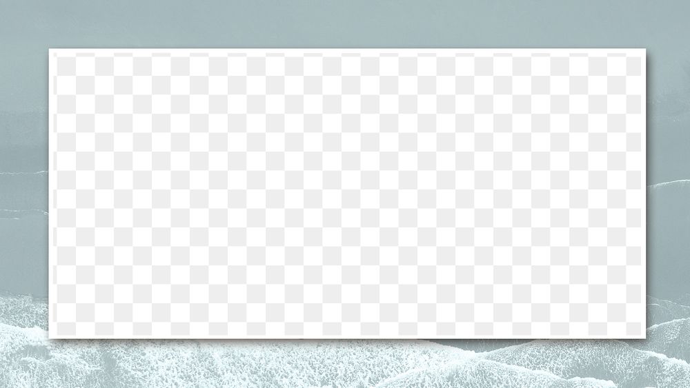 Blank rectangular frame png on gray | Free PNG - rawpixel