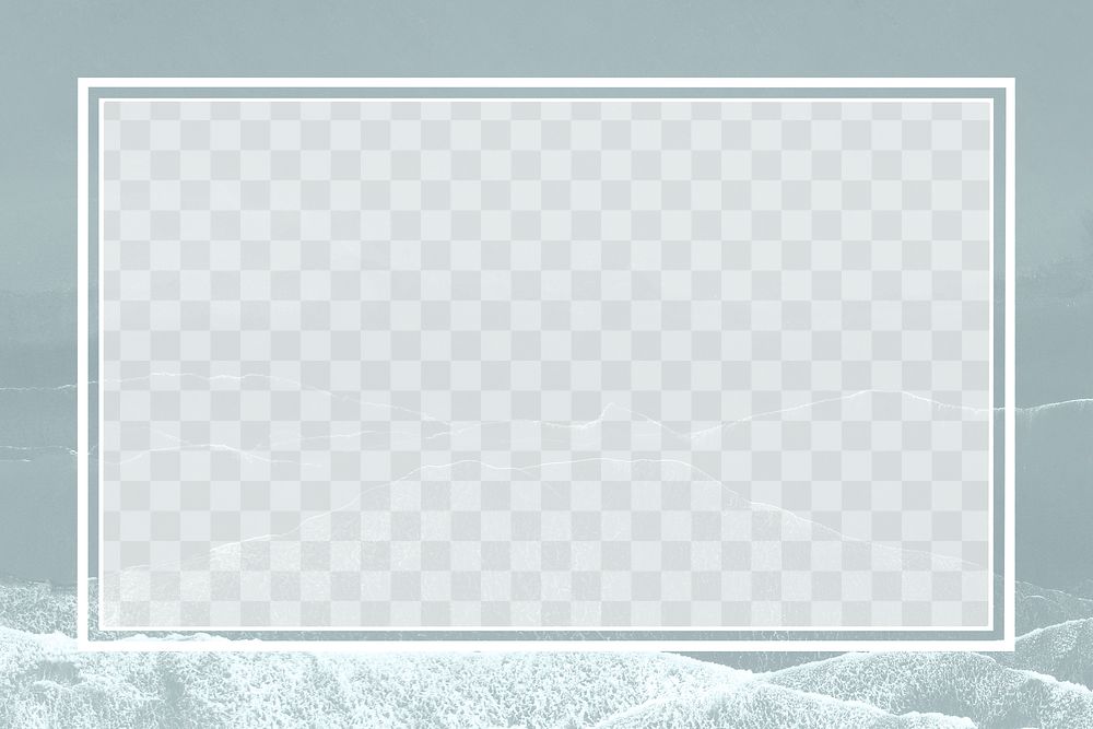 Blank rectangular frame png on gray | Free PNG - rawpixel