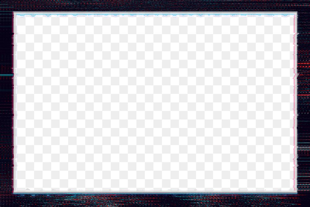 Rectangle frame png glitch effect | Free PNG - rawpixel