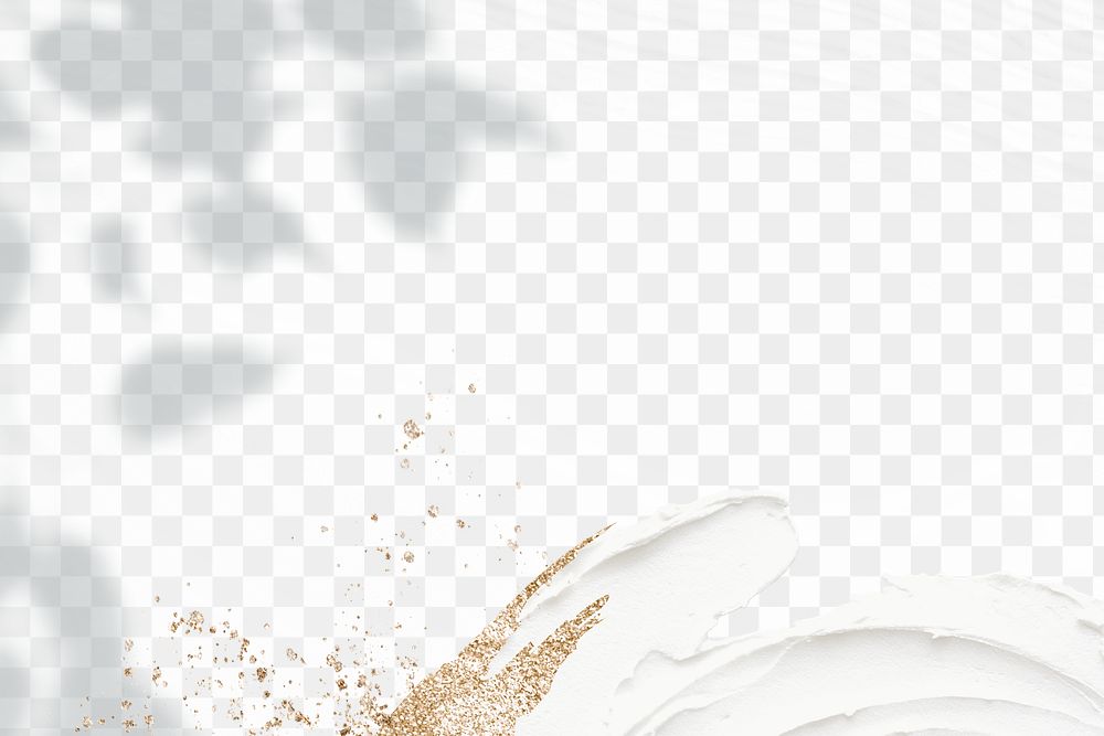 White paint border png with leaf | Premium PNG - rawpixel