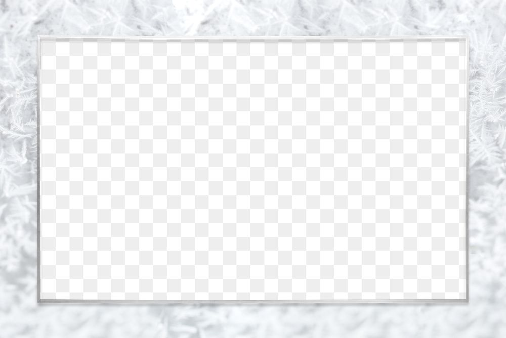 Png frozen white winter frame | Free PNG - rawpixel