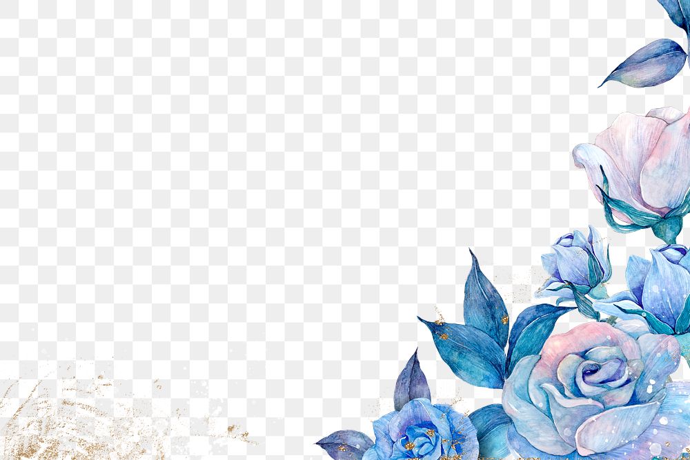 Watercolor flower border png illustration | Premium PNG Sticker - rawpixel