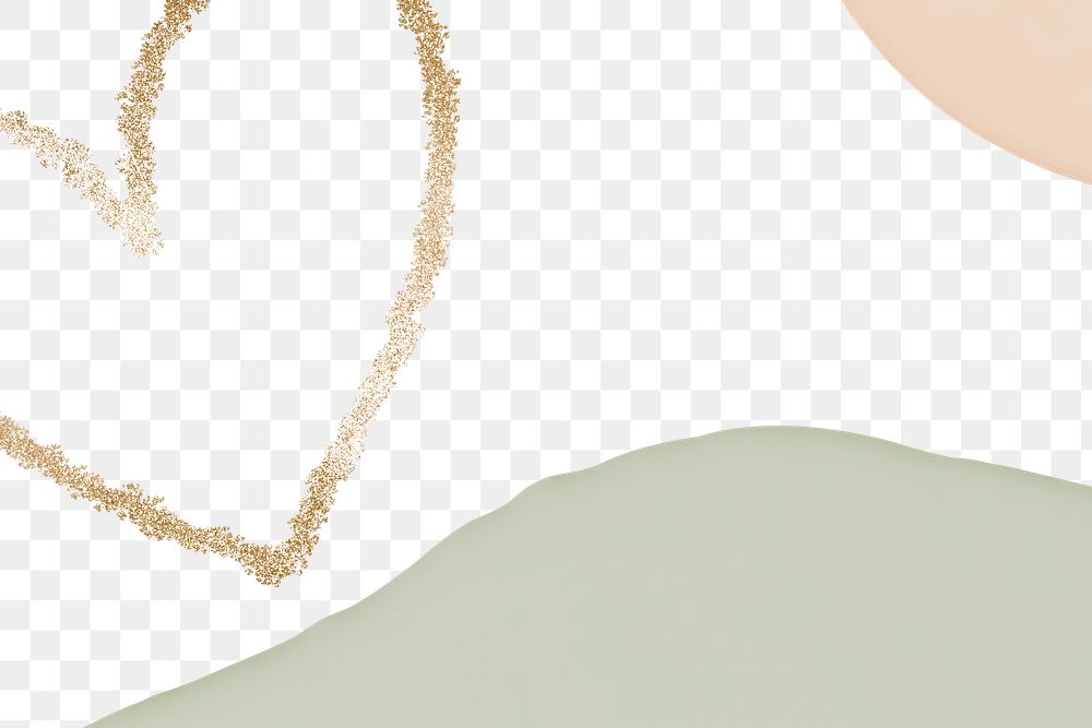 Gold heart neutral png earth | Free PNG Sticker - rawpixel