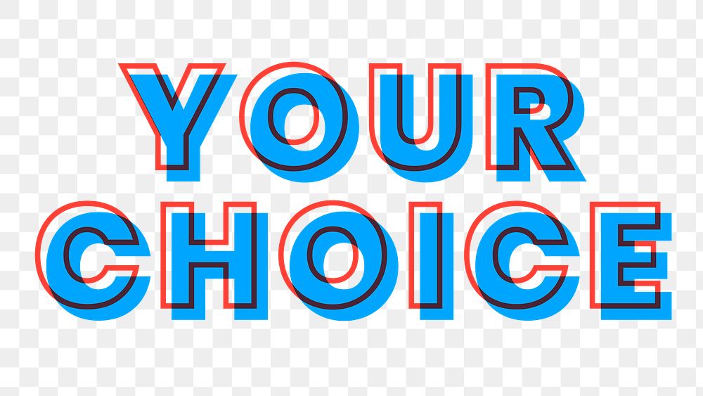 Png your choice word multiply | Free PNG Sticker - rawpixel