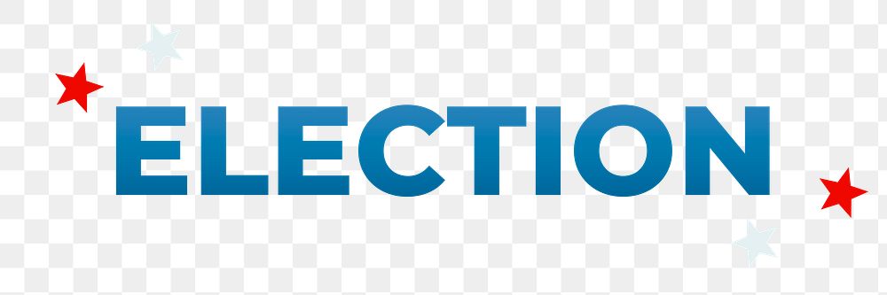 Election text blue png typography | Free PNG Sticker - rawpixel