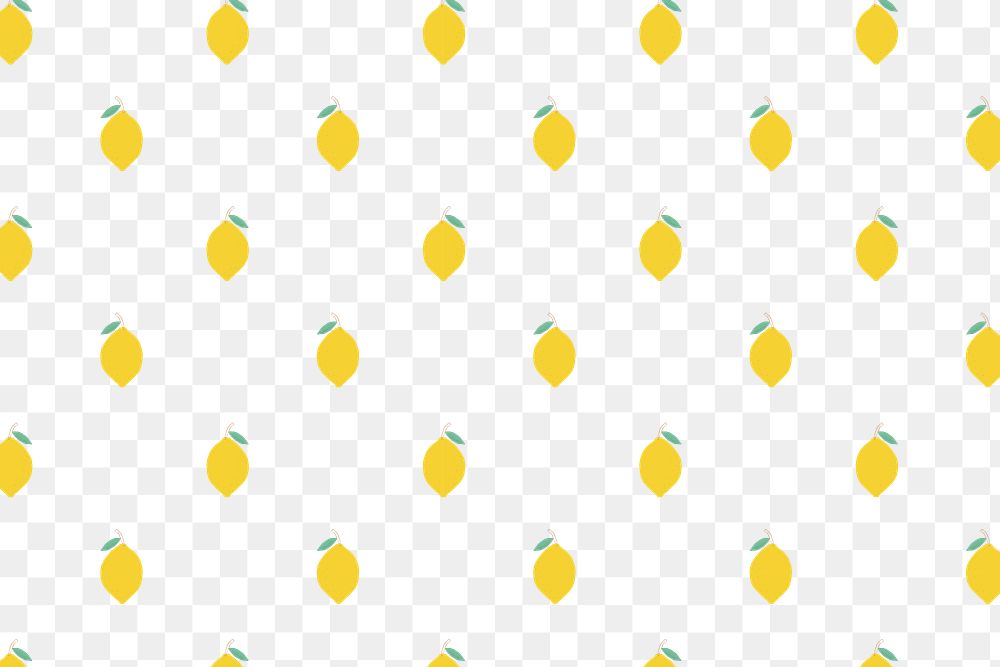 Png hand drawn lemon pattern | Free PNG - rawpixel