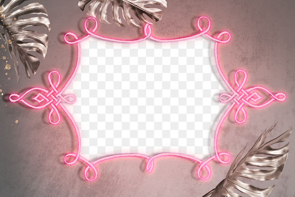 Pink filigree frame border png | Free PNG - rawpixel