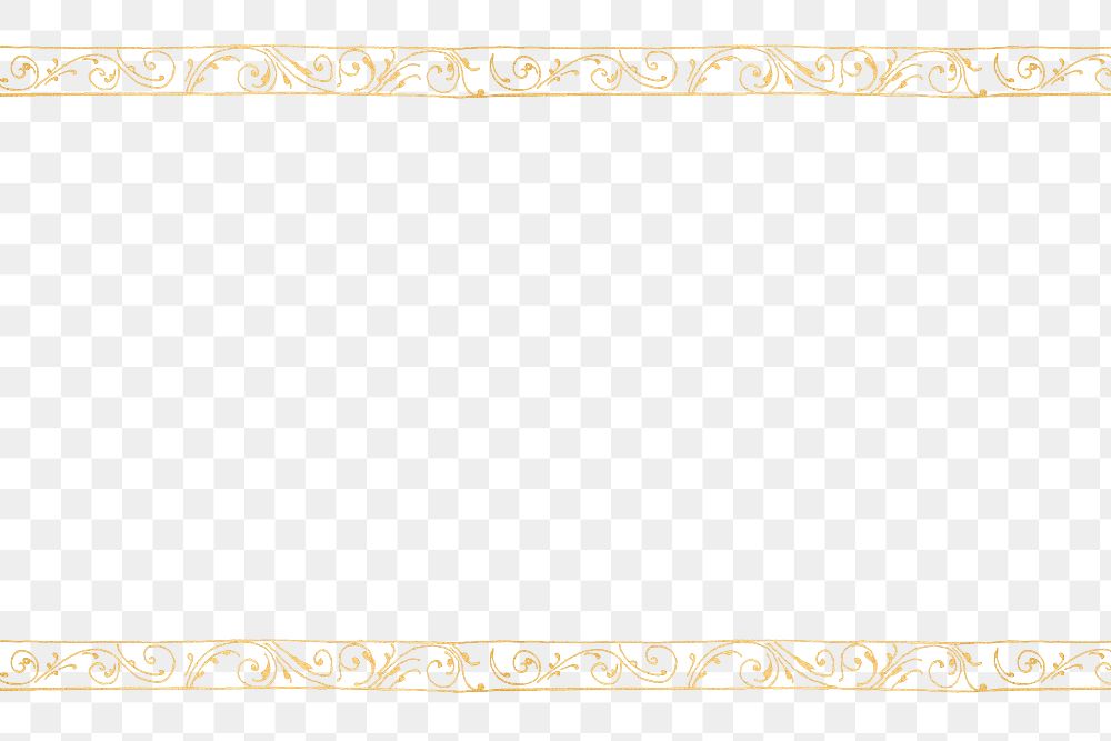 Gold filigree border png transparent | Free PNG - rawpixel