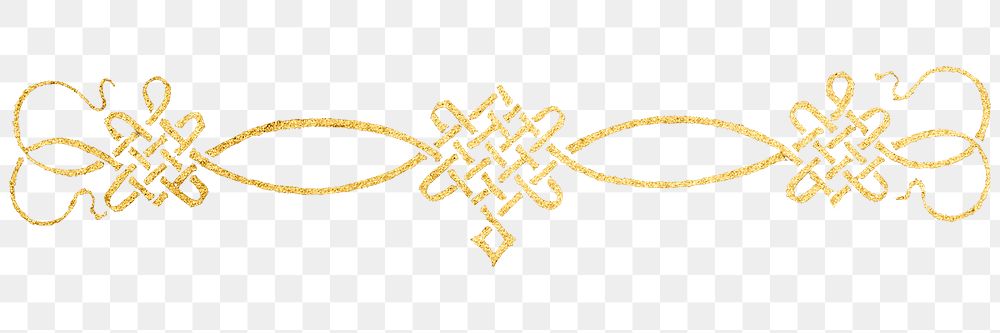 Png gold divider ornament element | Premium PNG Sticker - rawpixel