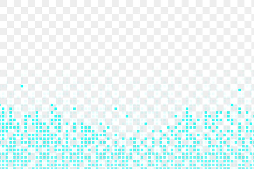 Teal png pixel pattern border | Premium PNG - rawpixel