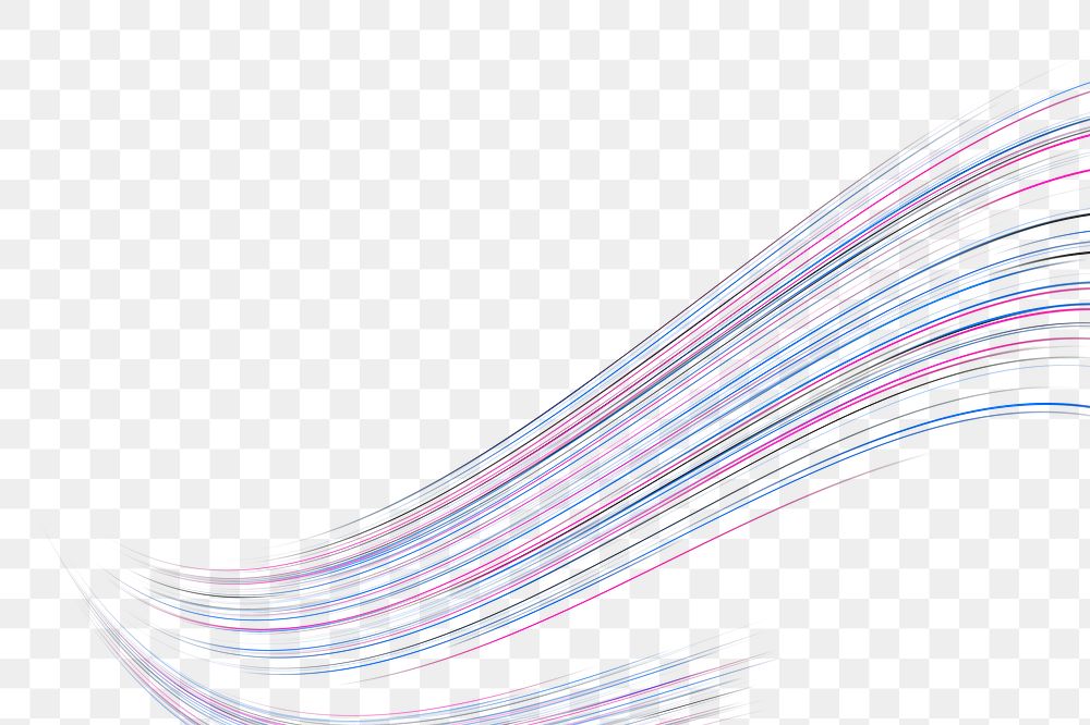 Abstract flowing neon wave png | Premium PNG - rawpixel