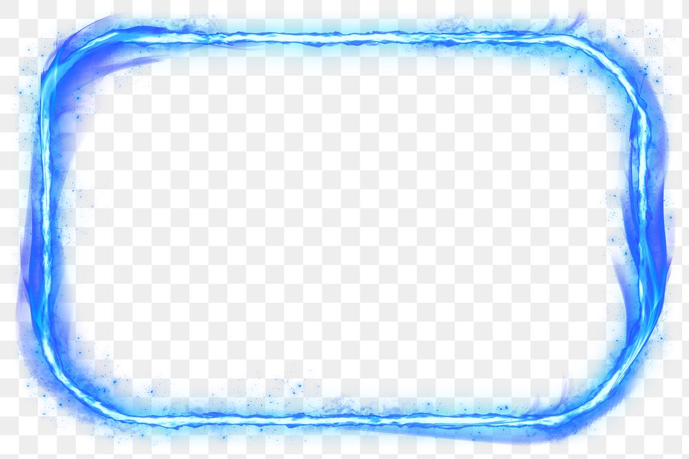 Png blue rounded rectangle fire | Premium PNG - rawpixel