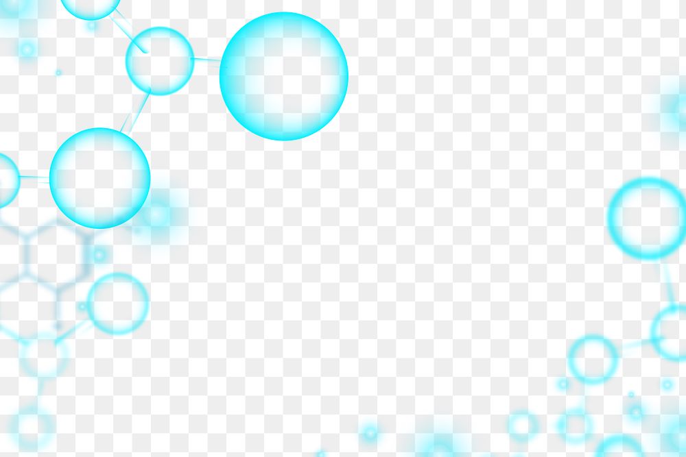 Molecular background nanotechnology png border | Premium PNG - rawpixel
