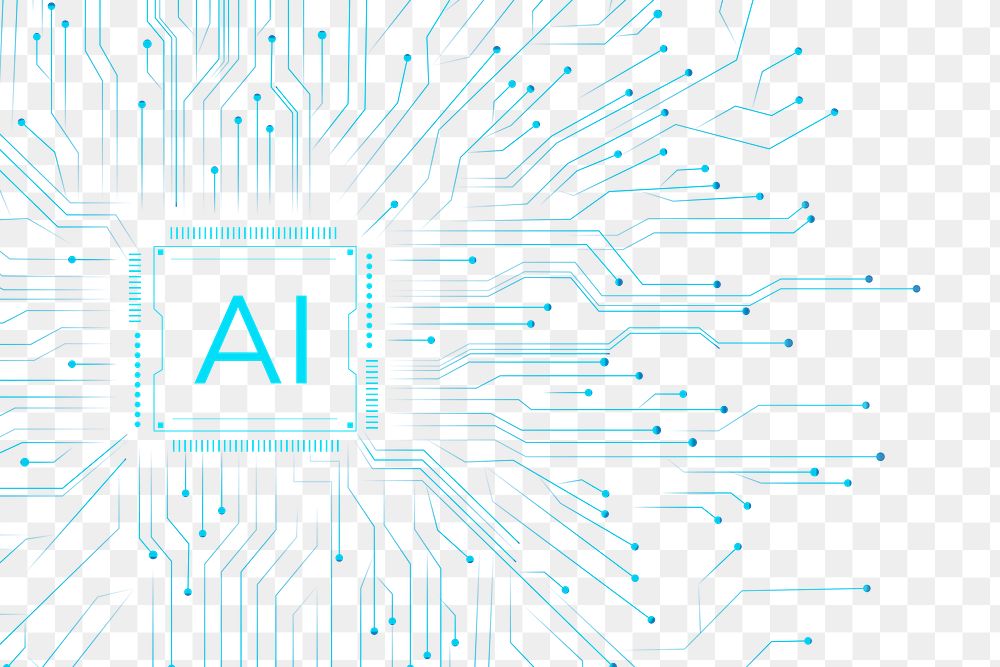 AI technology microchip background png | Premium PNG - rawpixel