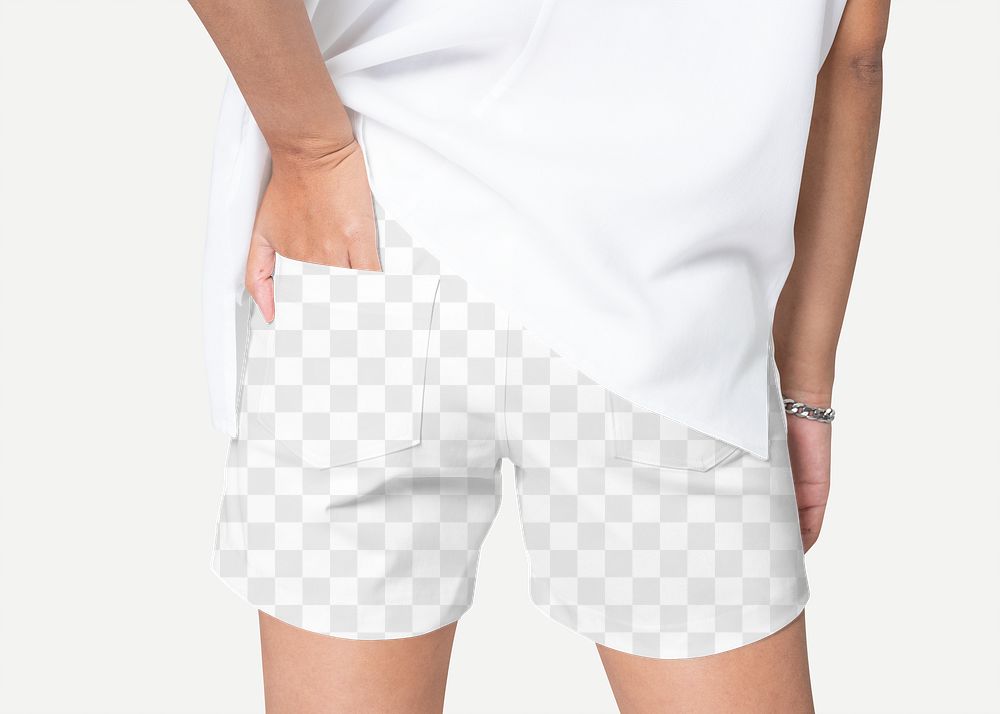 Png woman in transparent shorts | Free PNG - rawpixel