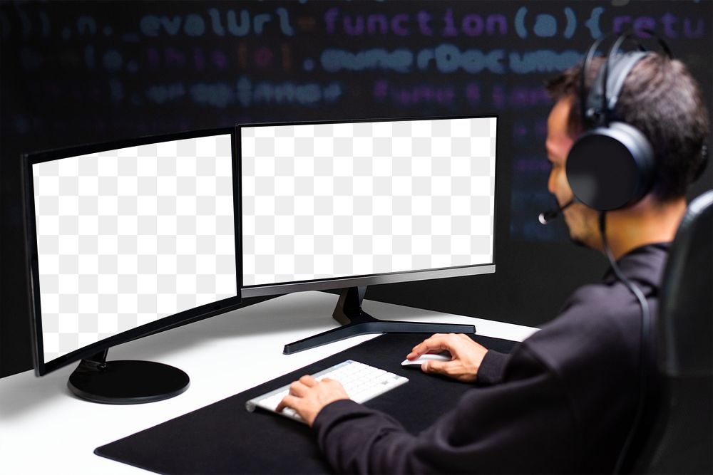 Web Developer Writing Source Code | Free Png - Rawpixel