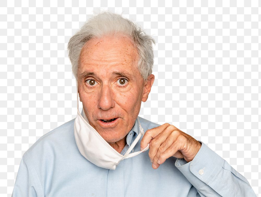 Man taking off mask mockup | Free PNG Sticker - rawpixel