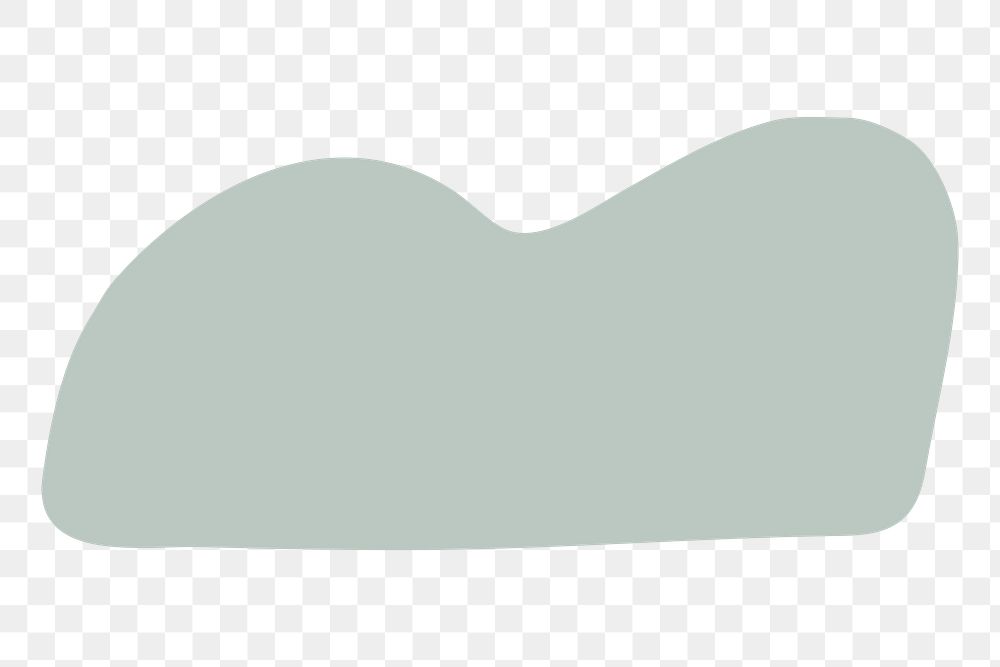 Green abstract png shape sticker, | Free PNG - rawpixel