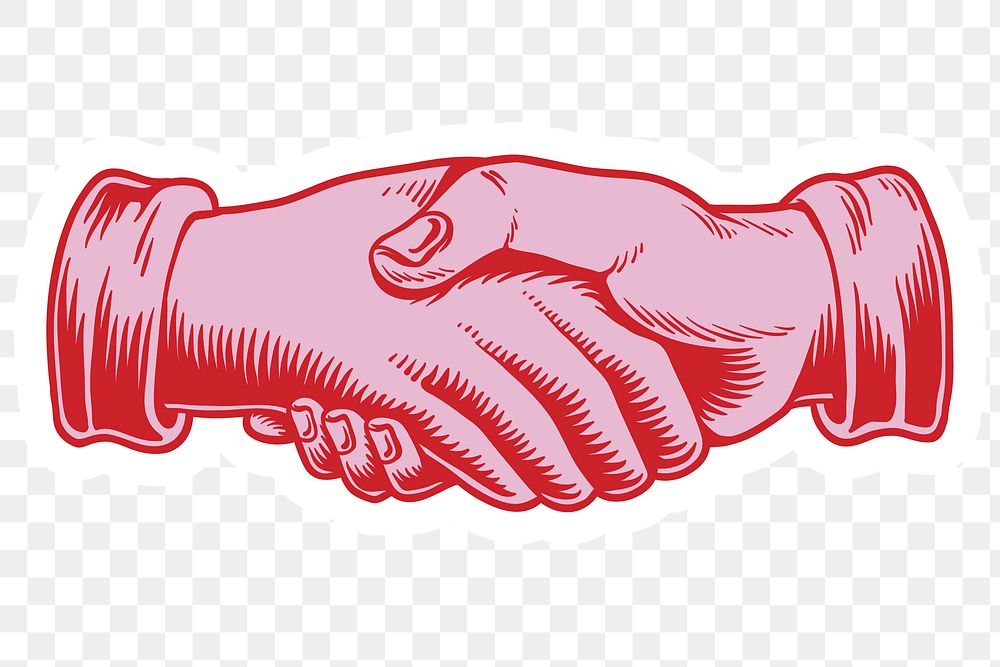 Shaking hands in an agreement | Free PNG Sticker - rawpixel