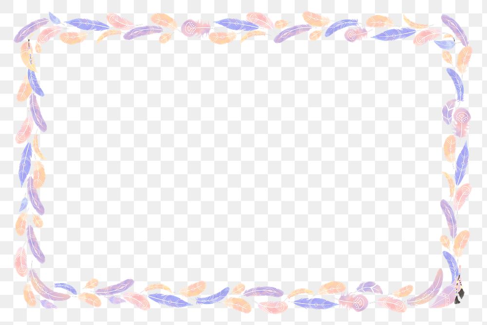 Rectangular border png Boho style | Premium PNG - rawpixel