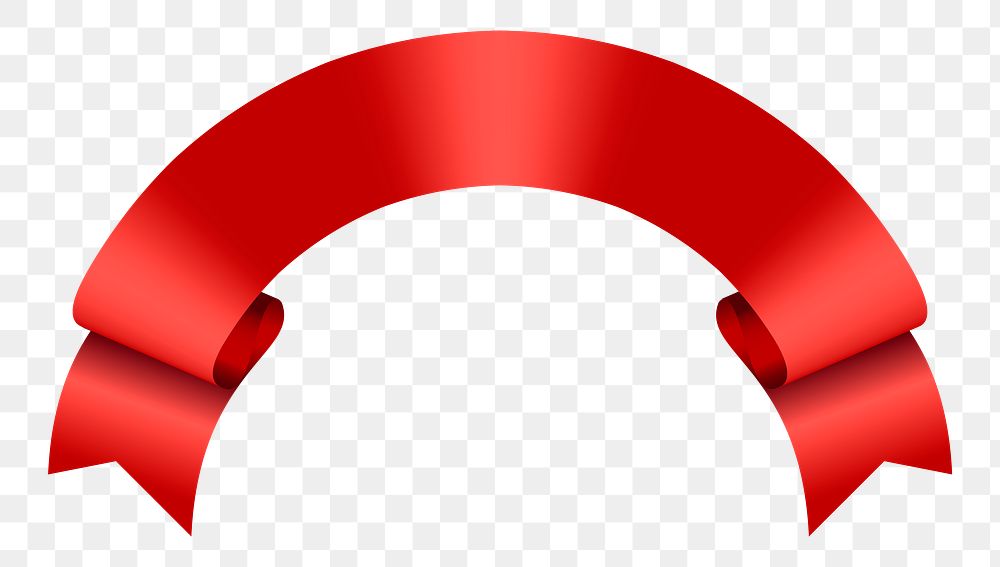 Ribbon PNG image, red decorative | Free PNG Sticker - rawpixel