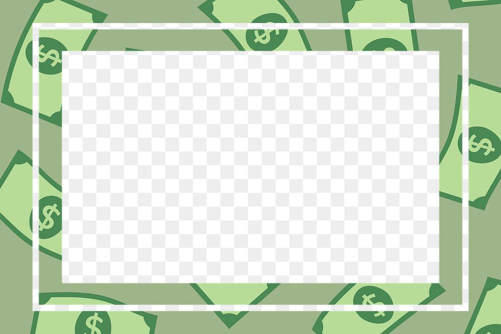 Pattern frame png rectangle, dollar | Free PNG - rawpixel
