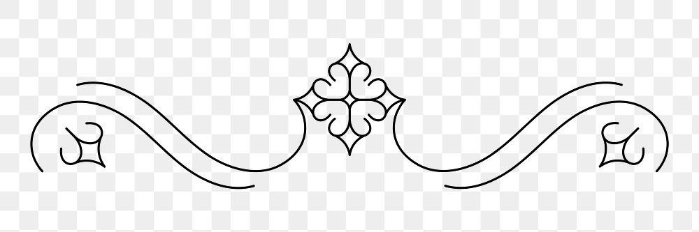 Png decorative line vintage style | Free PNG - rawpixel