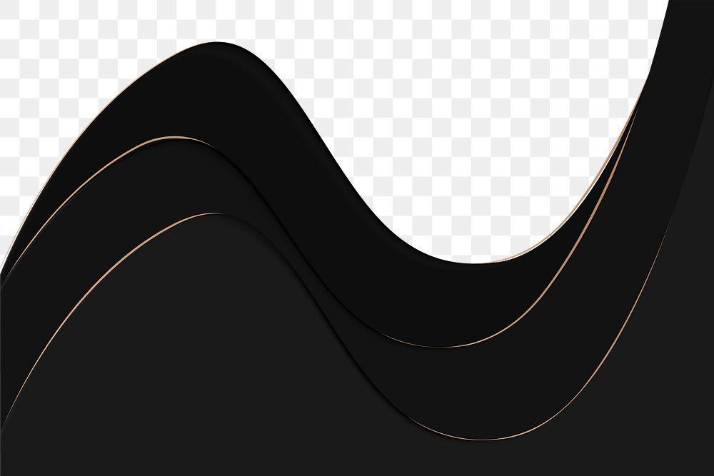 Simple wave border frame png | Free PNG - rawpixel