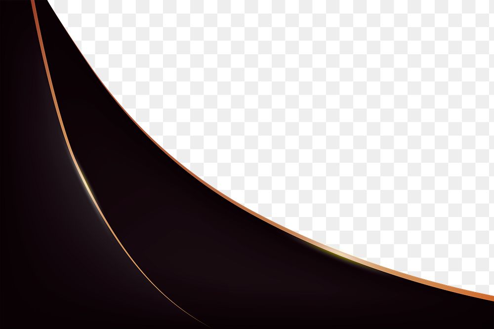 Abstract wave border frame png | Premium PNG - rawpixel