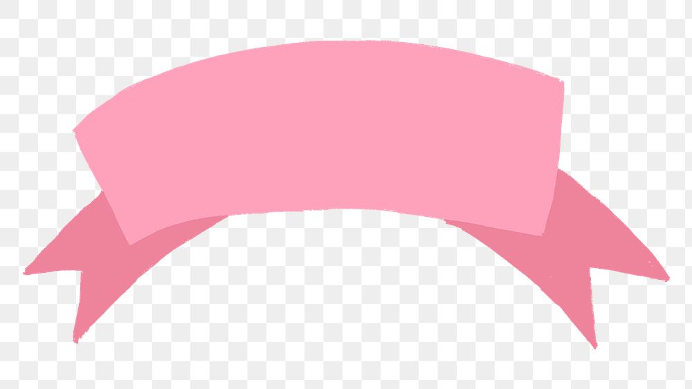Pink banner PNG sticker graphic | Free PNG Sticker - rawpixel