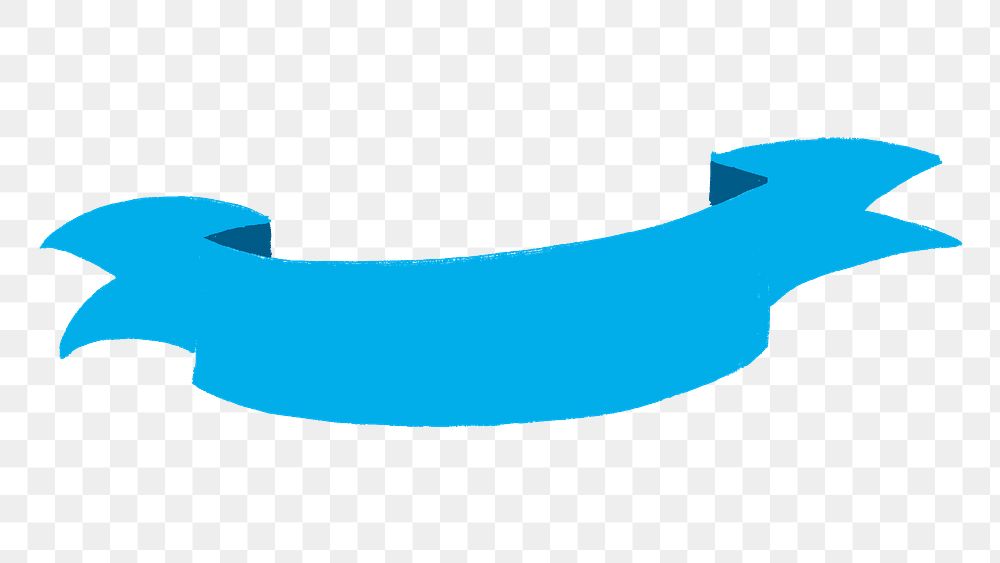 Blue ribbon PNG clipart graphic | Free PNG Sticker - rawpixel