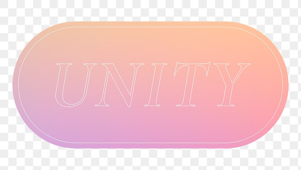 Unity png sticker, empowerment typography, | Free PNG Sticker - rawpixel