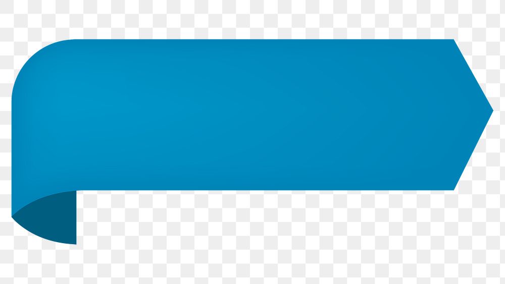 Banner png sticker, blue transparent | Free PNG Sticker - rawpixel