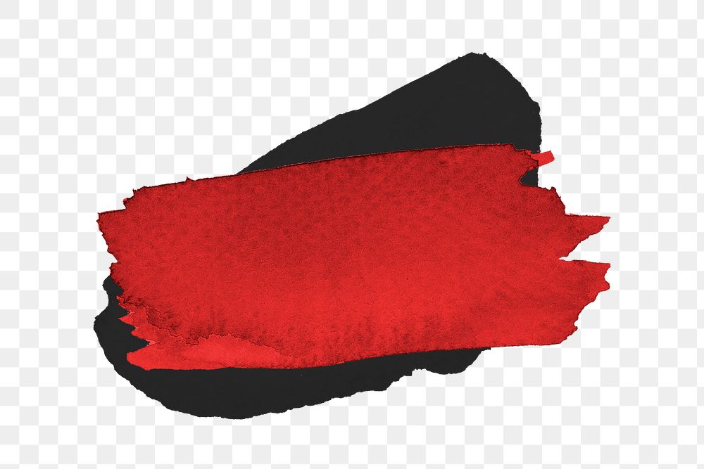 Red paint png badge sticker, | Premium PNG Sticker - rawpixel