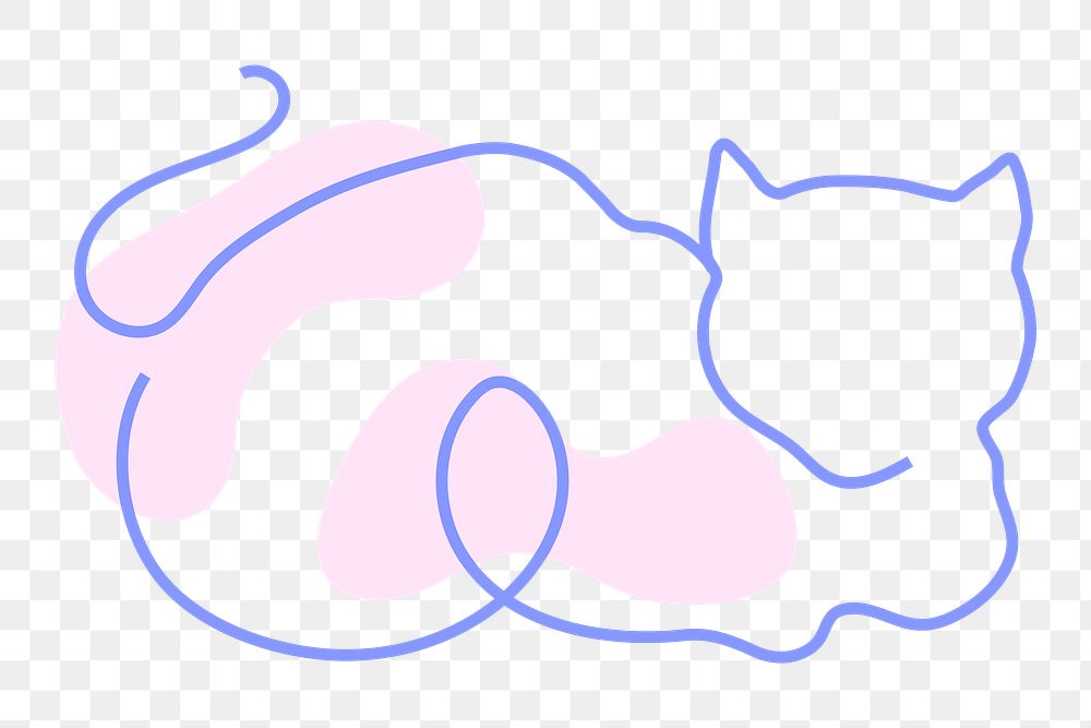 Cat png sticker, line art | Premium PNG Sticker - rawpixel