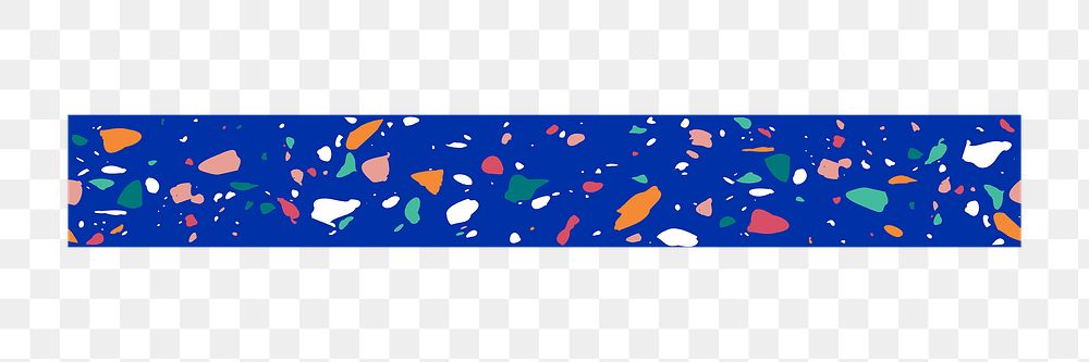 Blue terrazzo washi tape png | PNG Sticker - rawpixel