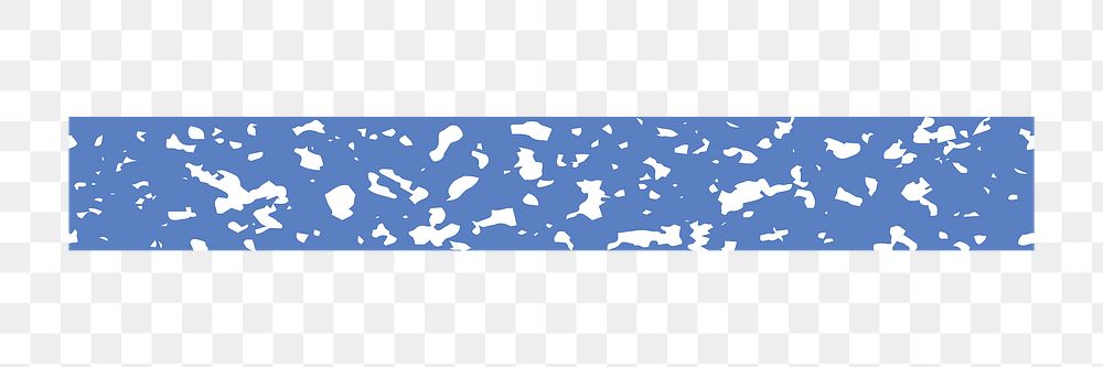Blue terrazzo washi tape png | Premium PNG Sticker - rawpixel